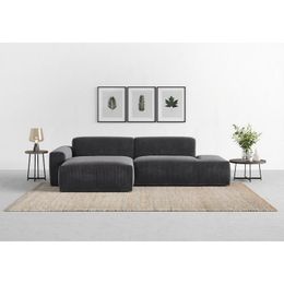 Trendmanufaktur Ecksofa &raquo;Braga, mit hochwertigem Kaltschaum, L-Form, Japandi-Design&laquo; modernes Sofa, Couch mit hohem Sitzkomfort, 275/72/160 cm (B/H/T)
