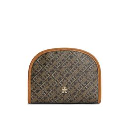 Tommy Hilfiger Damen Kulturbeutel &raquo;TH ICON WASHBAG MONO PRINT&laquo; Unisex Waschbeutel, Minibag mit TH-Allover-Print braun B/H/T: 22cm x 17cm x 6cm