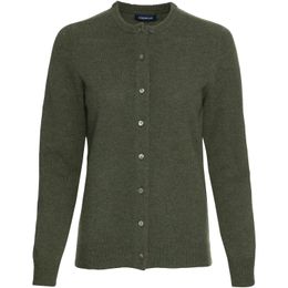 Highmoor Lambswool Cardigan Moos (Gr&ouml;&szlig;e: 34)