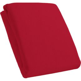 Kum Spannbettlaken &raquo;Mikrofaser-Fleece Spannbetttuch&laquo; bis ca. 25 cm Matratzenh&ouml;he, weich & kuschelig rot Microfaser-Fleece, Obermaterial: 100% 