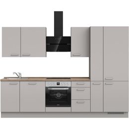 Nobilia K&uuml;chenzeile &raquo;"Touch II", NEU: individuell anpassbar mit gratis Profi-Beratung&laquo; vormontiert, Breite 300 cm, Ausrichtung w&auml;hlbar, wahlw. mit E-