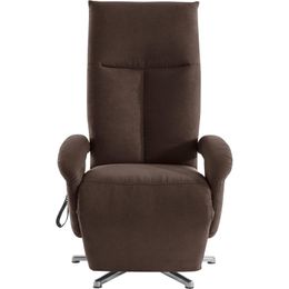 Sit & More sit&more TV-Sessel &raquo;Tycoon mit Kopfteilverstellung und 360&deg; Drehfunktion&laquo; wahlweise manuell oder elektrischer Funktion, auch mit Akku (kabellos) braun