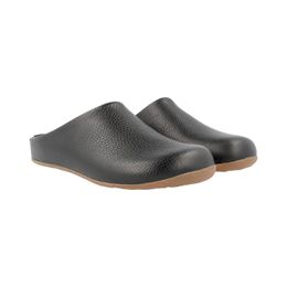 Haflinger Leder-Clog Schwarz (Gr&ouml;&szlig;e: 37)