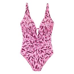 Buffalo Damen Badeanzug &raquo;Stina&laquo; mit Glitzersteinen pink 36, Cup C/D