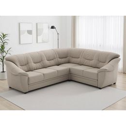 Sit & More sit&more Ecksofa &raquo;Savona L-Form, B. 262 cm, Komfortsitz, Eckcouch mit Stoff- & Lederwahl&laquo; mit Schlaffunktion, Liegefl. 120x195 cm B/H/T: 262cm x 90cm 