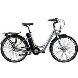 Z&uuml;ndapp Z&uuml;ndapp Unisex &raquo;Green 2.7&laquo; 3 Gang Nabenschaltung Frontmotor 250 W Pedelec, Elektrofahrrad f&uuml;r Damen u. Herren grau 46cm, 26 Zoll (66,04cm)