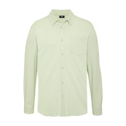H.I.S. H.I.S Herren Langarmhemd &raquo;- leicht strukturiertes Piqu&eacute; Hemd aus angenehmer Shirt-Qualit&auml;t&laquo; klassischer Kragen, tonige Kn&ouml;pfe, weiche Baumwoll-Pikee-