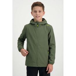 CMP Jungen CMP Funktionsjacke &raquo;KID JACKET FIXED HOOD&laquo; f&uuml;r Kinder, wasserabweisend, windabweisend, atmungsaktiv gr&uuml;n 128