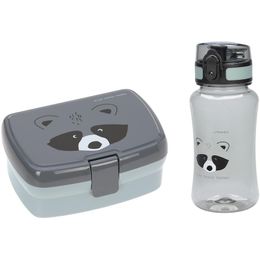 L&auml;ssig L&auml;ssig Kinder L&Auml;SSIG Lunchbox &raquo;About Friends, Racoon&laquo; mit Trinkflasche grau Einheitsgr&ouml;&szlig;e