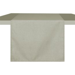 OTTO home Tischl&auml;ufer &raquo;Aolva&laquo; verschiedene Gr&ouml;&szlig;en, basic, modern, Esszimmer, Tisch, Deko, K&uuml;che beige Polyester B/L: 140cm x 40cm, 1 Stk.