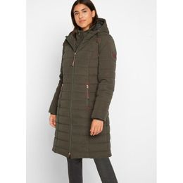 bonprix Damen bonprix Steppmantel &raquo;Steppmantel, 2-in-1 Optik&laquo; 2-in-1 Optik, mit Kapuze und Stehkragen 36
