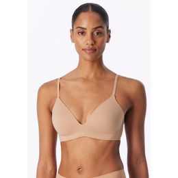 Schiesser Damen Soft-BH &raquo;Invisible Soft&laquo; mit seitlichen St&auml;bchen f&uuml;r guten Halt beige 70, Cup A