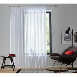 OTTO home Gardine &raquo;Dolly&laquo; Kr&auml;uselband 1 Stk. tlg. Bestseller, Store, extra Breite ab 3 Meter wei&szlig; Polyester 100cm, Kr&auml;uselband, 300cm
