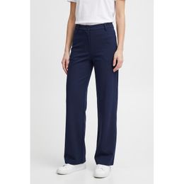 Freequent Damen Freequent Stoffhose &raquo;FQNANNI-PANTS&laquo; Sommerhose mit Seiten-und Ges&auml;&szlig;taschen blau L, N-Gr
