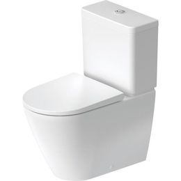Duravit D-Neo Stand-Tiefsp&uuml;l-WC-Kombination 200209AC00 37x65cm, 4,5 l, ohne Sp&uuml;lkasten, Rimless, Wei&szlig; Seidenmatt