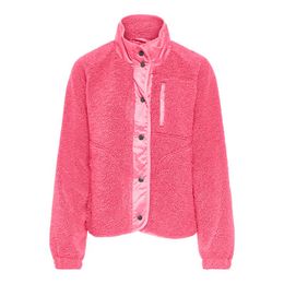 Only Damen Only Pl&uuml;schjacke &raquo;ONLCARMEN TEDDY JACKET OTW&laquo; Kunstfaser pink S