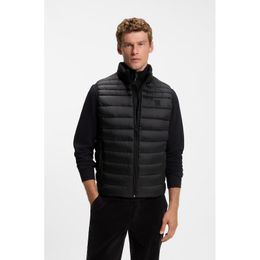 BOSS Orange Herren BOSS Orange Steppweste &raquo;Odeno&laquo; Stehkragen, slim fit, kurze L&auml;nge schwarz 58