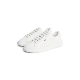 Tommy Hilfiger Damen Sneaker &raquo;TH ICON LIGHT KNIT SNEAKER&laquo; Freizeitschuh, Halbschuh, Schn&uuml;rschuh in sommerlicher Strick-Optik wei&szlig; 35