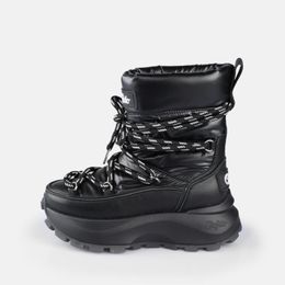 Buffalo Damen Winterboots &raquo;MANHATTAN SOW BOOT PUFFED&laquo; Snowboots, Plateauboots, Schn&uuml;rstiefelette mit Profilsohle schwarz 39