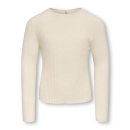 Kids Only M&auml;dchen KIDS Only Strickpullover &raquo;KOGIBI LS RIB BOATNECK CP KNT&laquo; Viskosemischung, regular fit wei&szlig; 110/116