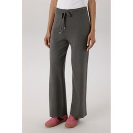 Aniston Selected Damen Aniston SELECTED Strickhose in weicher, trageangenehmer Strickquali&auml;t - NEUE KOLLEKTION grau 40, N-Gr