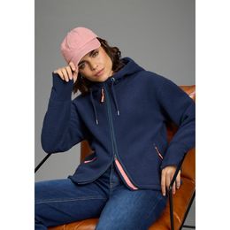 Kangaroos Damen Kangaroos Fleecejacke mit Kapuze Teddy Fleece Jacke mit Kapuze f&uuml;r den &Uuml;bergang 32/34