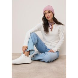 Tamaris Damen Strickpullover &raquo;mit Polokragen, figurumspielende Passform, aus Feinstrick&laquo; aus weicher Viskosemischung 32/34