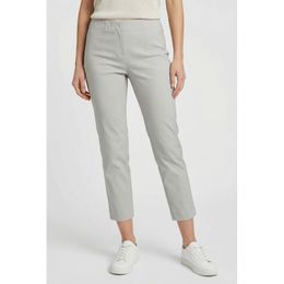 KjBRAND Damen KjBRAND Stoffhose &raquo;Susie XS Ankle Bengaline&laquo; Sommerhose mit Schlupfbund silber 50, N-Gr
