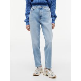 Tommy Jeans Damen Mom-Jeans &raquo;MOM JEAN UH TPR&laquo; Tapered Mom Jeans mit ultrahohem Bund blau 27, L&auml;nge 28