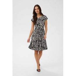 Kaffe Kleid in Schwarz/ Creme - 44% | Gr&ouml;&szlig;e L | Damen-kleider