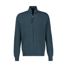 Lerros Herren Lerros Strickjacke mit Rei&szlig;verschluss und Strehkragen blau XXL