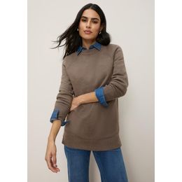 Tamaris Damen Strickpullover &raquo;mit Oversize-Passform&laquo; mit seitlichen Schlitzen braun 36/38