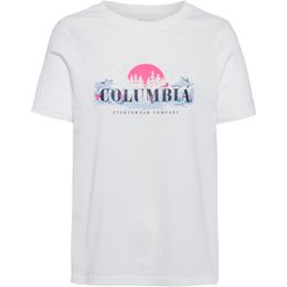Columbia Rolling Bend T-Shirt Damen - Gr&ouml;&szlig;e L - wei&szlig;