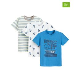 COOL CLUB 3er-Set: Shirts in Gr&uuml;n/ Blau/ Wei&szlig; - 17% | Gr&ouml;&szlig;e 122 | Kinder-oberteile