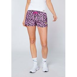 Chiemsee Badeshorts in Schwarz/ Rosa - 23% | Gr&ouml;&szlig;e XS | Damen-outdoor-bademode