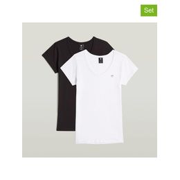 G-Star Raw G-Star 2er-Set: Shirts in Wei&szlig;/ Schwarz - 19% | Gr&ouml;&szlig;e L | Damen-tops