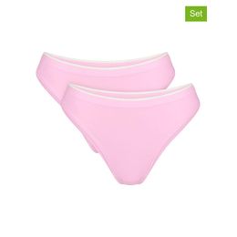 Sloggi 2er-Set: Slips "Go Sense" in Rosa - 64% | Gr&ouml;&szlig;e M | Damen-unterteile