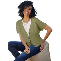 Heine Cardigan in Khaki - 66% | Gr&ouml;&szlig;e 46 | Damen-pullover-cardigans