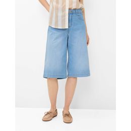 Brax Damen Bermuda Style MAINE B USED BLEACHED BLUE, denim hellblau, Gr. 34K