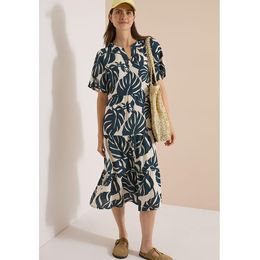Cecil Kleid in Creme/ Dunkelblau - 44% | Gr&ouml;&szlig;e L | Damen-kleider