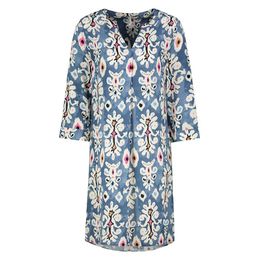 Sublevel Kleid in Blau/ Creme - 69% | Gr&ouml;&szlig;e S | Damen-kleider
