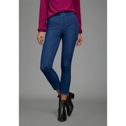 Arizona Damen Jeansjeggings &raquo;im 4 Way Stretch, Quer- und L&auml;ngselastisch, 7/8&laquo; extra-enger Skinny-Fit, normale Leibh&ouml;he, 7/8-L&auml;nge blau 50, N-Gr