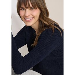 Cecil Damen Strickpullover mit V-Auschnitt blau M (40)