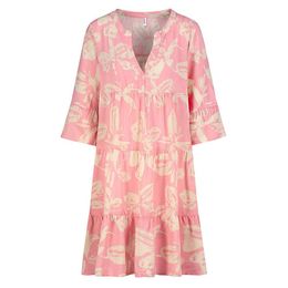 Sublevel Kleid in Rosa/ Creme - 56% | Gr&ouml;&szlig;e M | Damen-kleider