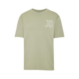 John Devin Herren T-Shirt &raquo;, Printshirt aus Baumwolle&laquo; Kurzarm, bedruckt, Rundhals, aus Baumwolle beige 5XL (72/74)