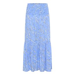 Kaffe Damen Midirock "Damen Rock KAmaxi", blau, Gr. ML, Obermaterial: 100% Viskose LENZING ECOVERO CV LenzEcov., R&ouml;cke