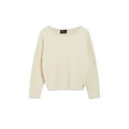 Damen Strickpulloveralmond, Gr. 44, s.Oliver BLACK LABEL, unifarben, Grobstrick, Obermaterial: 74% Polyamid, 16% Viskose, 10% Polyester, Pullover,