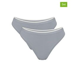 Sloggi 2er-Set: Slips "Go Sense" in Grau - 25% | Gr&ouml;&szlig;e M | Damen-unterteile