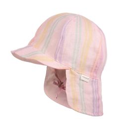 MaxiMo Jungen MaxiMo Schirmm&uuml;tze Musselin, Nackenschutz, Bindeband, Unisex, UV-Schutz bunt 45