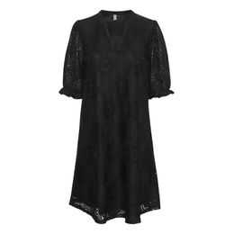 Culture Damen Midikleid "Damen Kleid CUolu", schwarz, Gr. S, Obermaterial: 70% Polyamid PA. 30% Baumwolle CO., Kleider